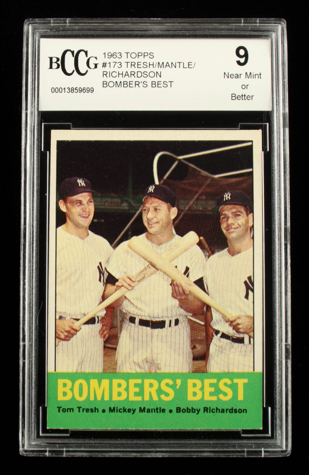 Tom Tresh / Mickey Mantle / Bobby Richardson 1963 Topps #173 Bomber's ...