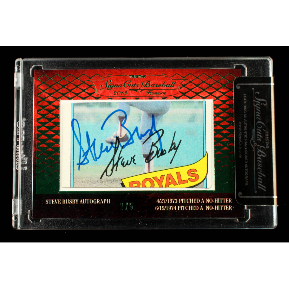 Steve Busby 2013 Tristar SignaCuts Trading Card #2/5 | Pristine Auction