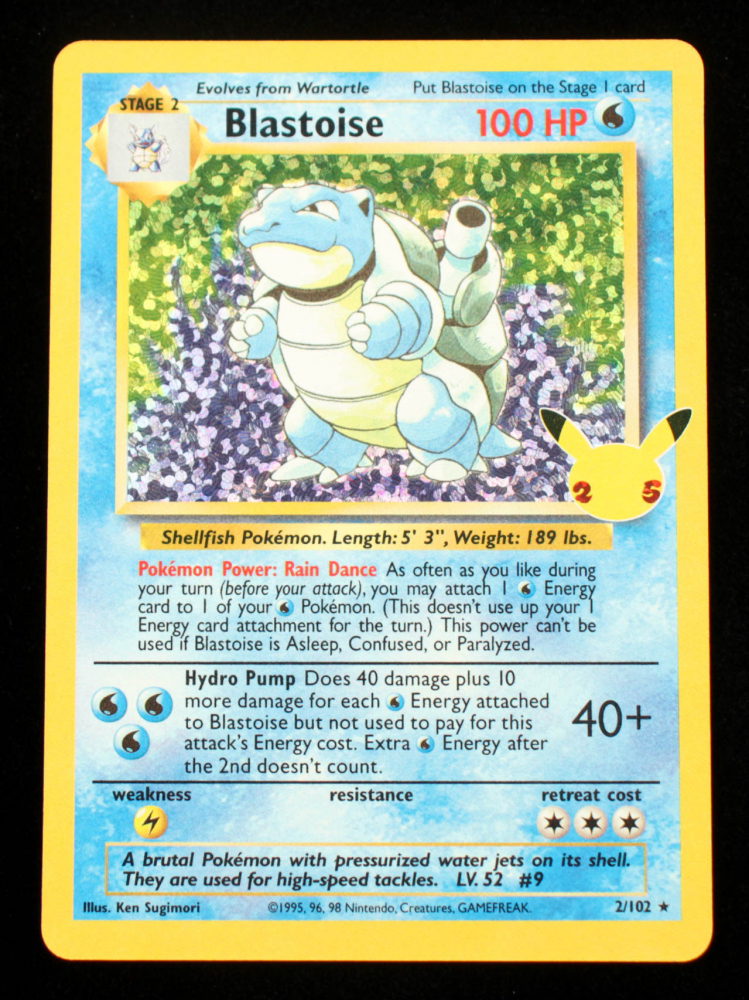 Blastoise 2021 Pokemon Celebrations Classic Collection Confetti ...