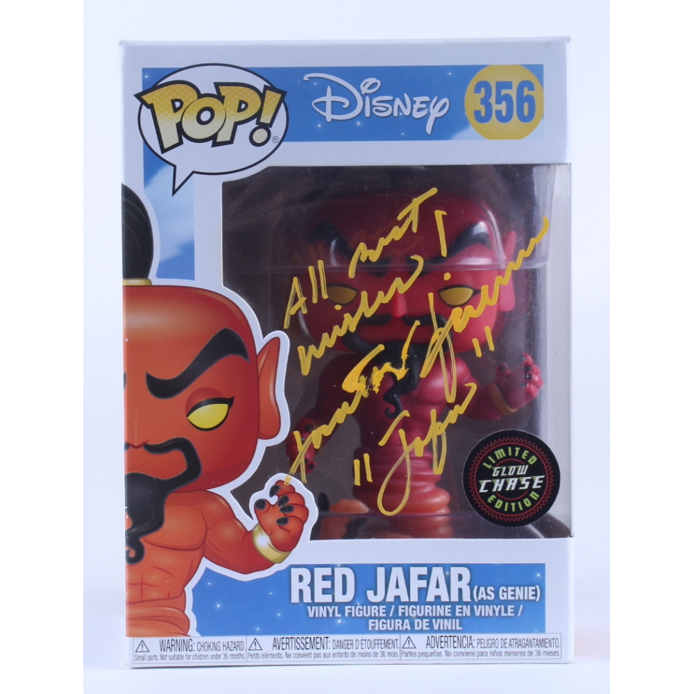 Jonathan Freeman Signed Disney #356 Red Jafar Funko Pop! Vinyl Figure ...