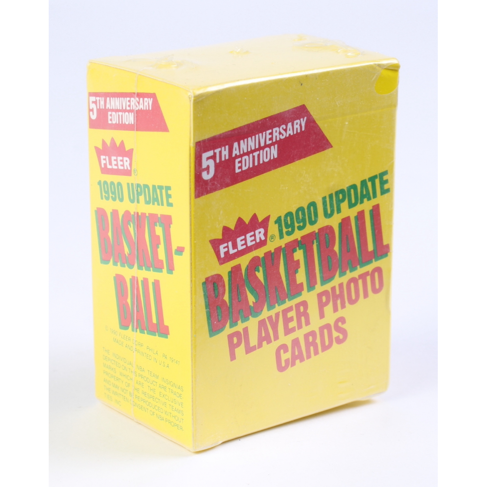 1990 Fleer Update NBA Basketball Card Box with (100) Cards | Pristine ...