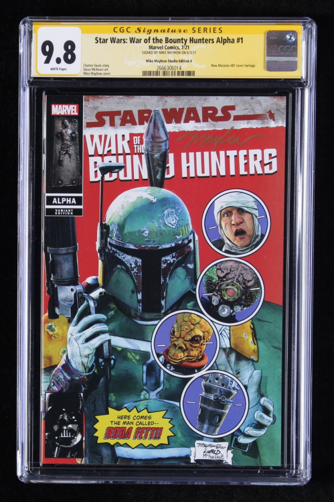 Mike Mayhew Signed 2021 "Star Wars: War of the Bounty Hunters Alpha ...