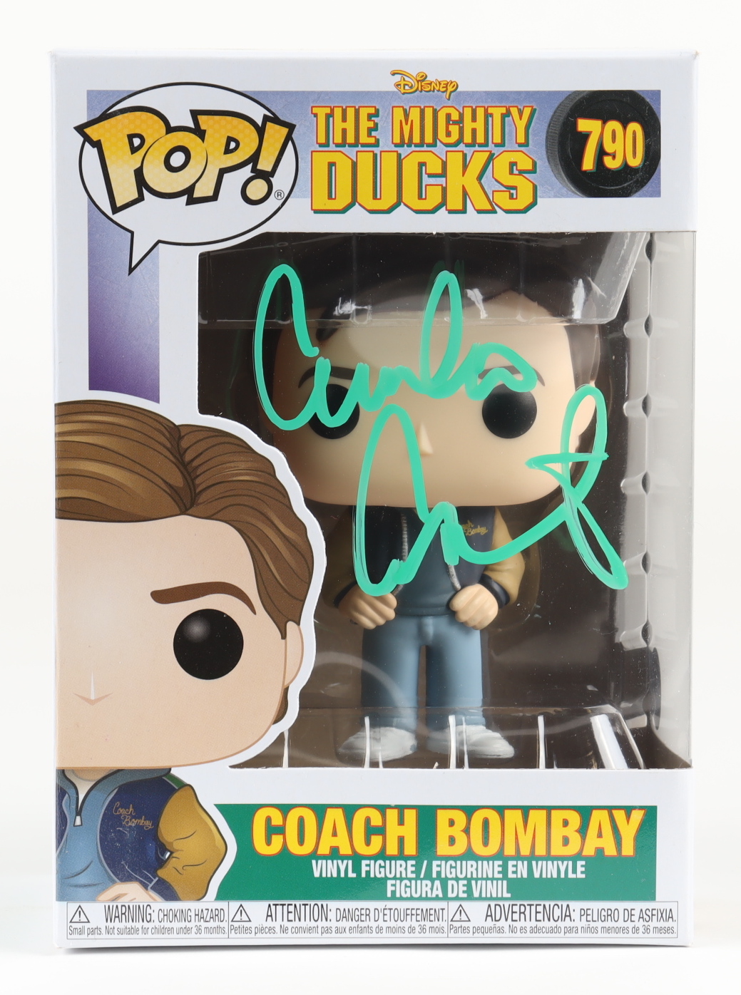 Emilio Estevez Signed "The Mighty Ducks" #790 Coach Bombay Funko Pop ...