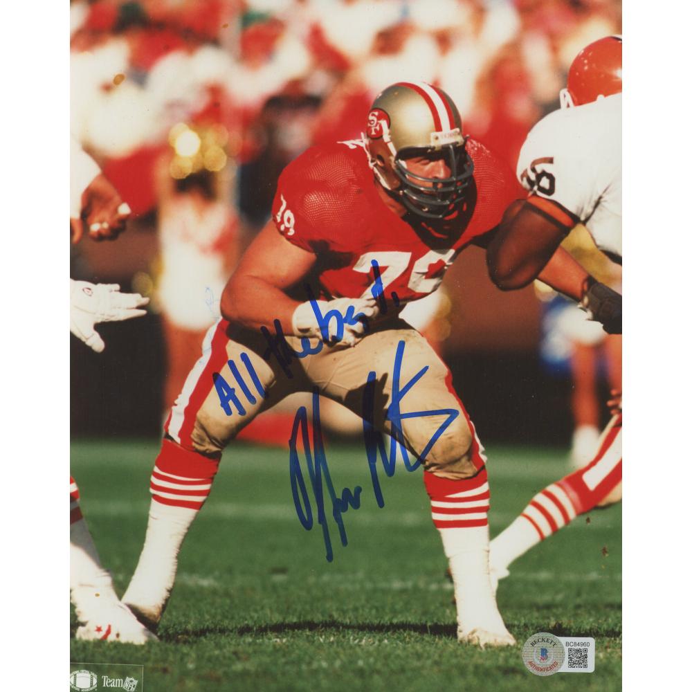 Harris Barton Signed 49ers 8x10 Photo Inscribed "All The Best" (Beckett ...