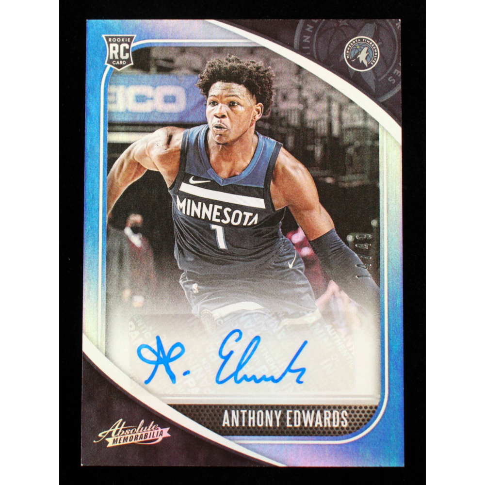 Anthony Edwards 2020-21 Absolute Memorabilia Future Signatures Level 1 ...