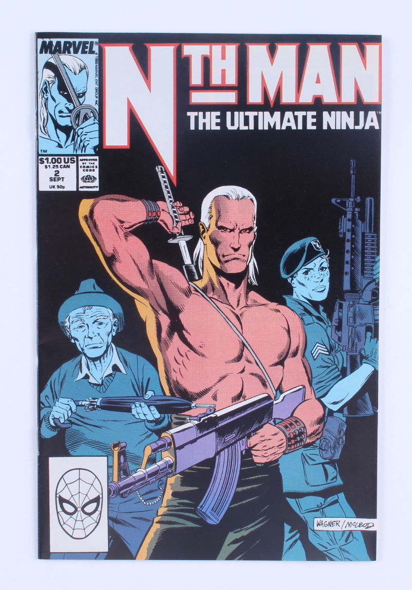 1989 "Nth Man, The Ultimate Ninja" Issue #2 Marvel Comic Book ...