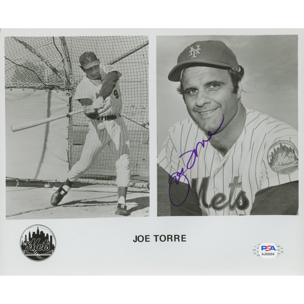 Joe Torre Signed Mets 8x10 Photo (PSA) | Pristine Auction
