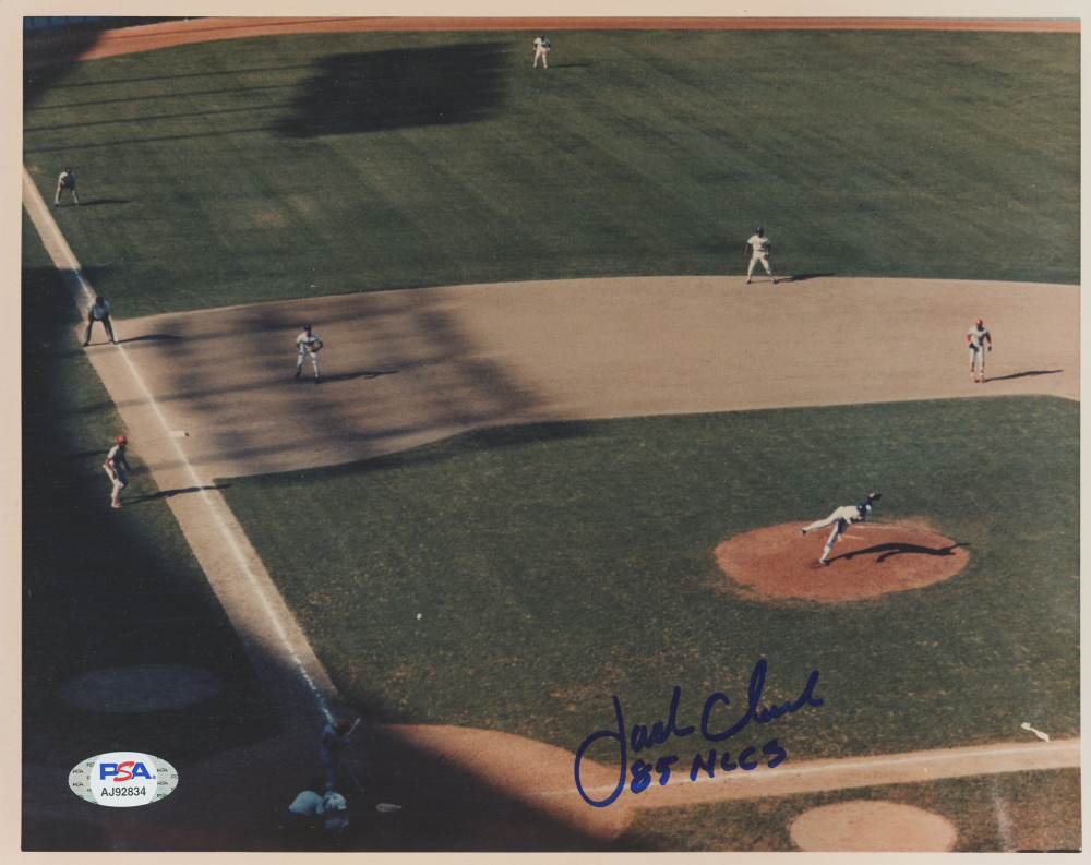 Jack Clark Signed Yankees 8x10 Photo Inscribed "85 NCCS" (PSA ...