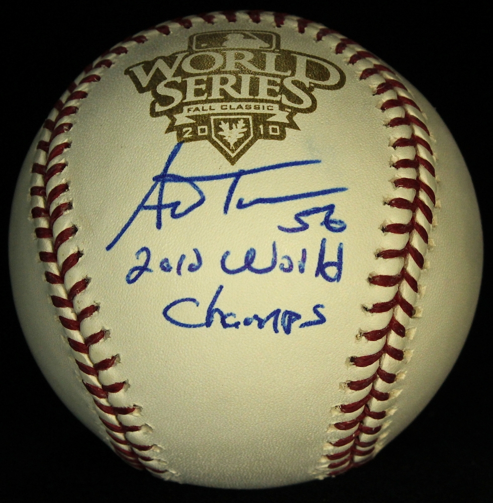 Andres Torres Signed 2010 World Series Baseball Inscribed "2010 World ...