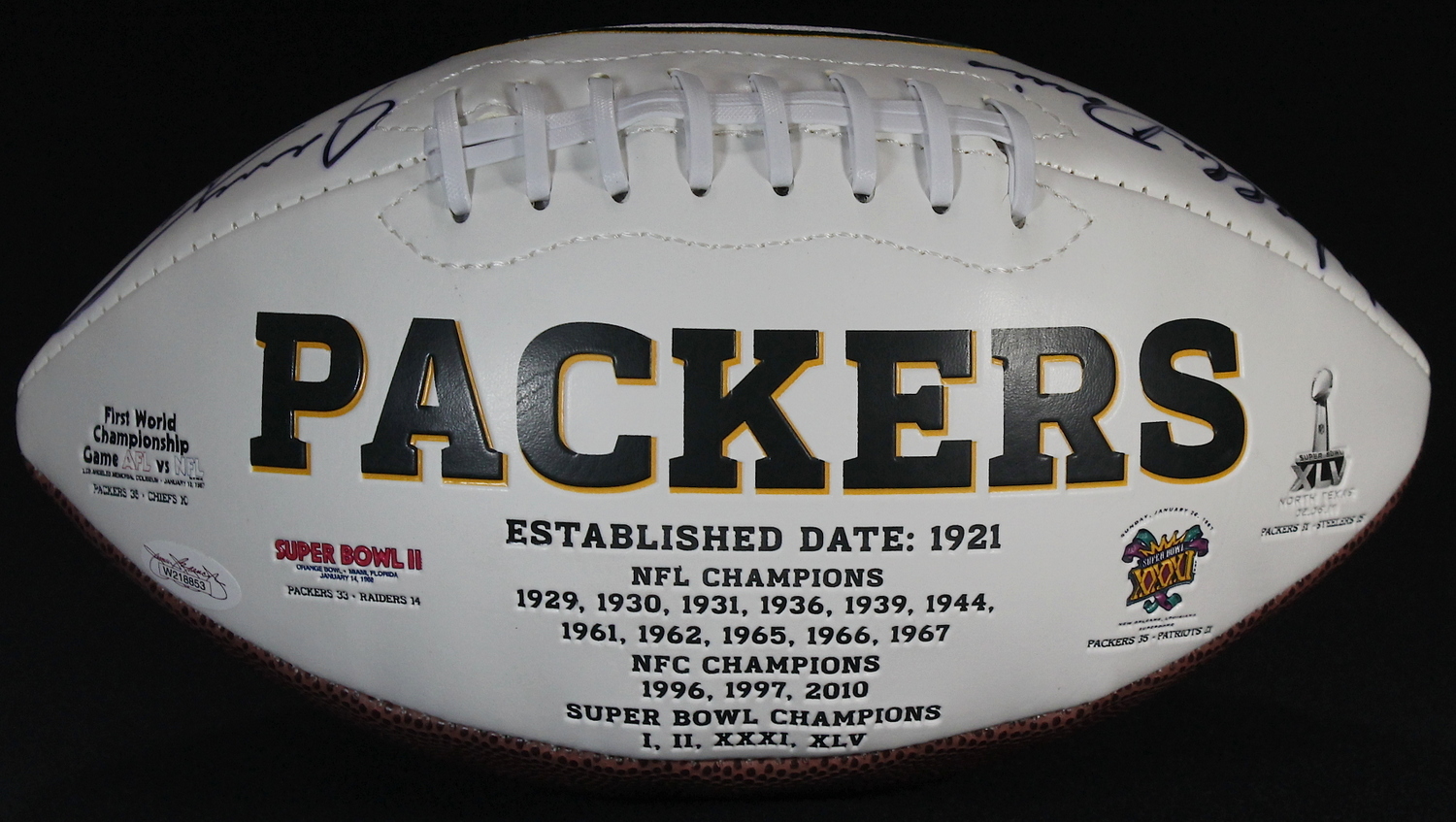 Willie Davis, Marv Fleming, Jerry Kramer & Forrest Gregg Signed Packers ...