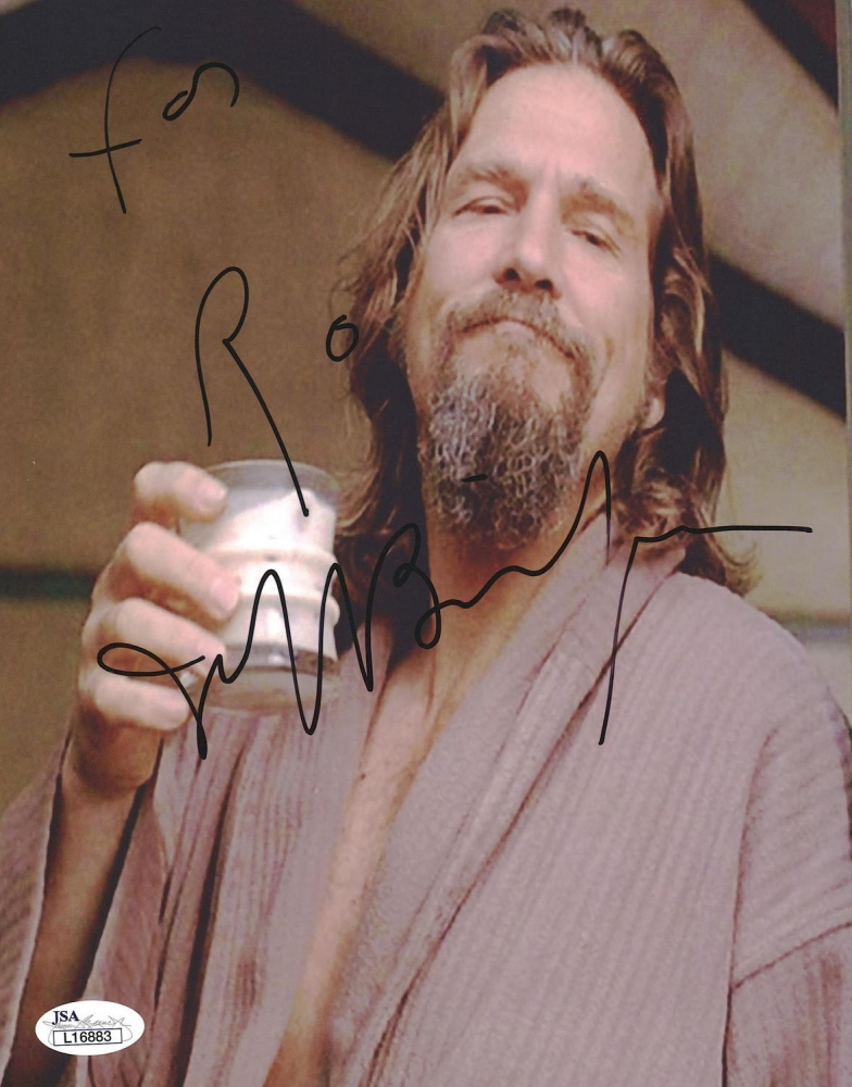 Jeff Bridges Signed "The Big Lebowski" 8x10 Photo (JSA COA) | Pristine ...