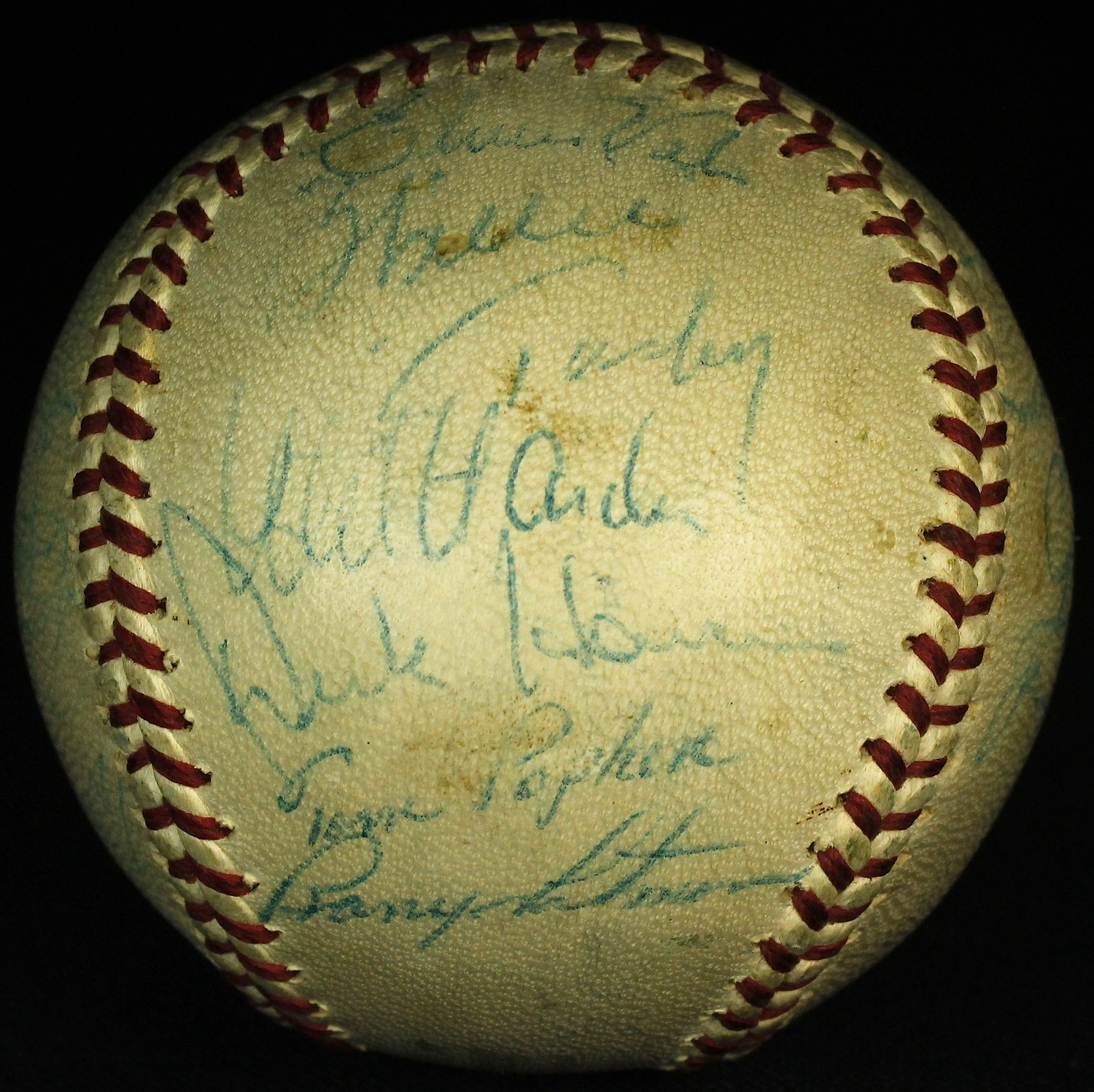 Vintage OAL Baseball Signed by (28) with Dick Howser, Early Wynn, Mel ...