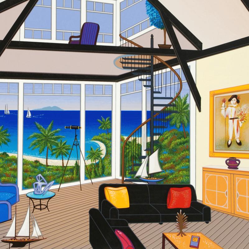 Fanch Ledan Signed "Duplex Over Stinson" Limited Edition 18x18 ...