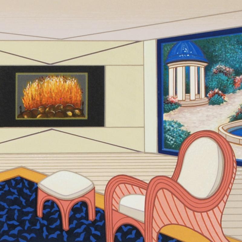 Fanch Ledan Signed "Villa In Big Sur" LE 11x37 Serigraph (PA ...