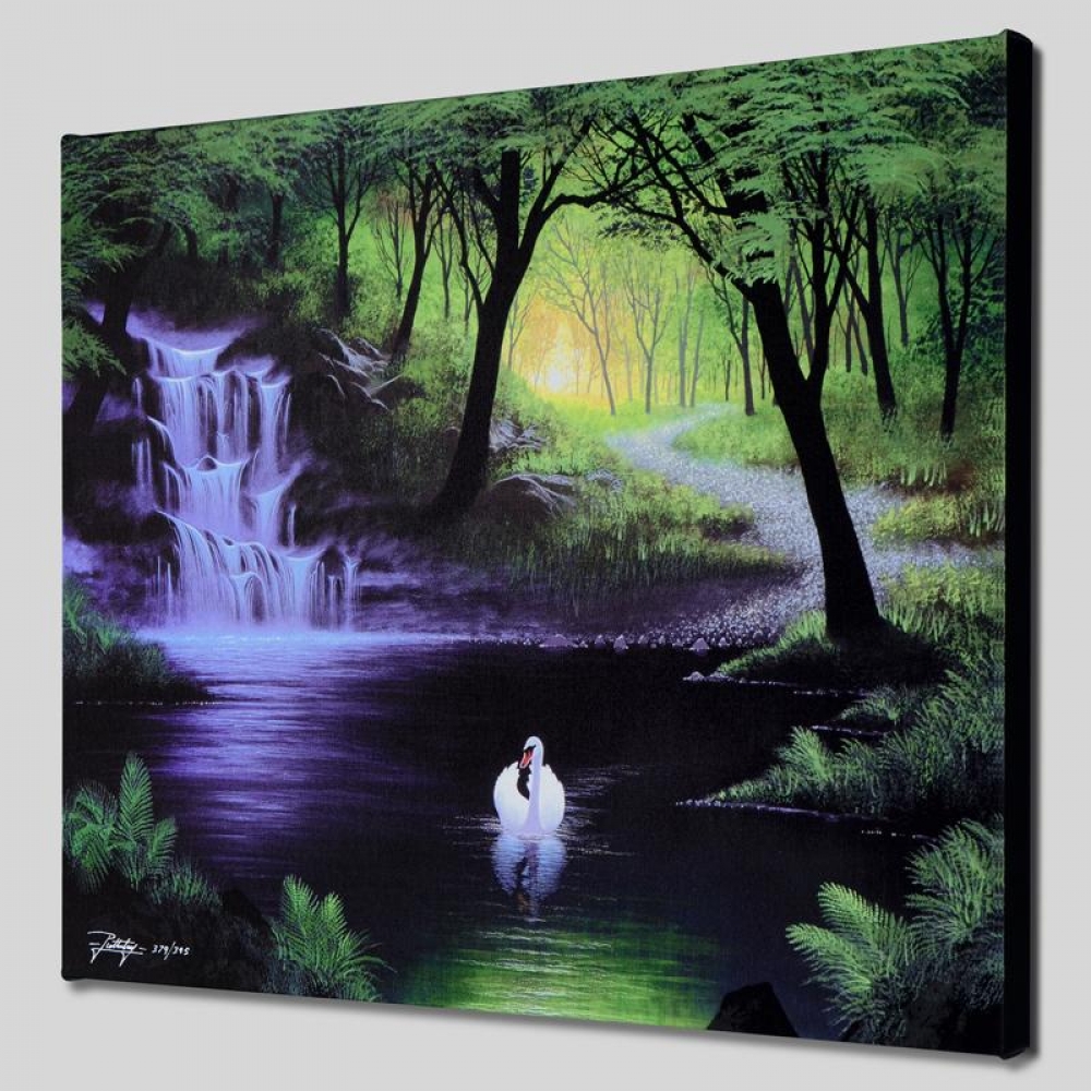 Jon Rattenbury Signed "Swan Falls" Limited Edition 20x24 Giclee on ...