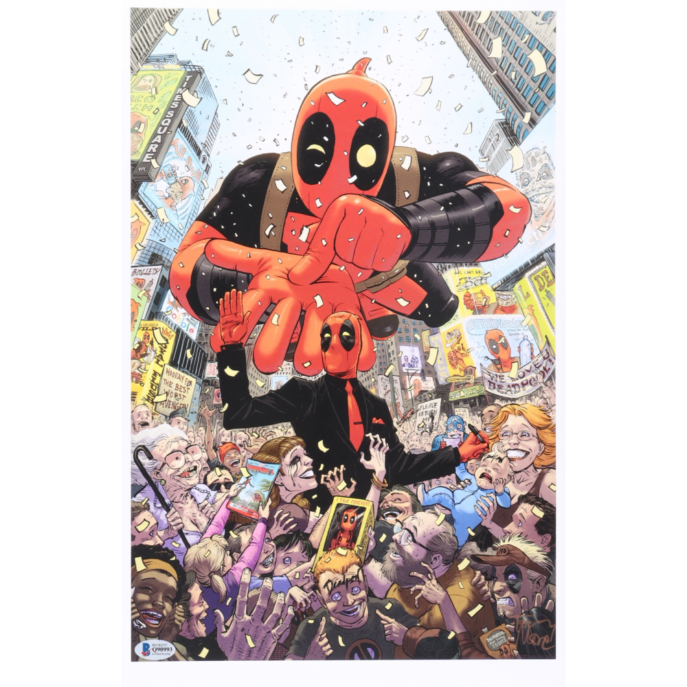 Tony Moore Signed "Deadpool" 11x17 Lithograph (Beckett) | Pristine Auction