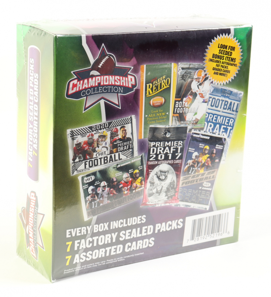 2021 Championship Collection Football Mega Box with (7) Packs ...
