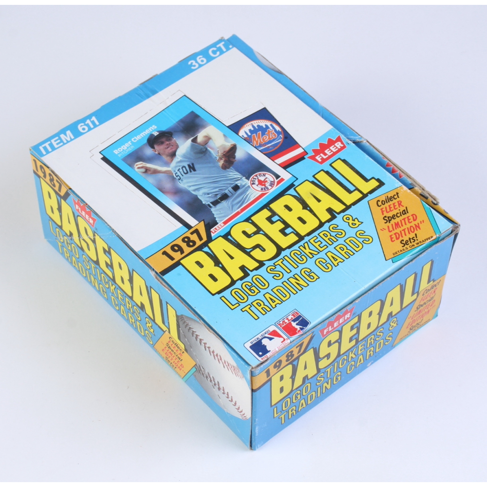 1987 Fleer Baseball Wax Box with (36) Packs | Pristine Auction