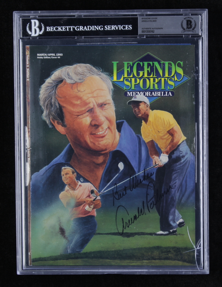 Arnold Palmer Signed Legends Sports Memorabilia Magazine Cover (BGS ...