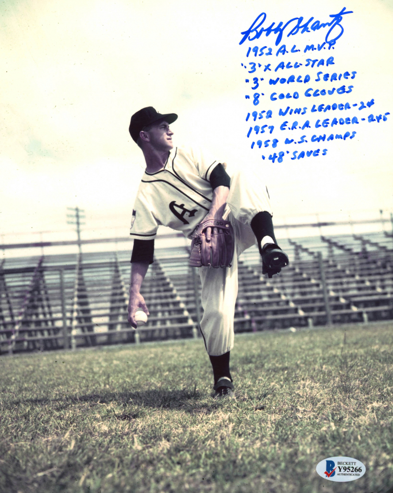 Bobby Shantz Signed Athletics 8x10 Photo with Multiple Inscriptions ...