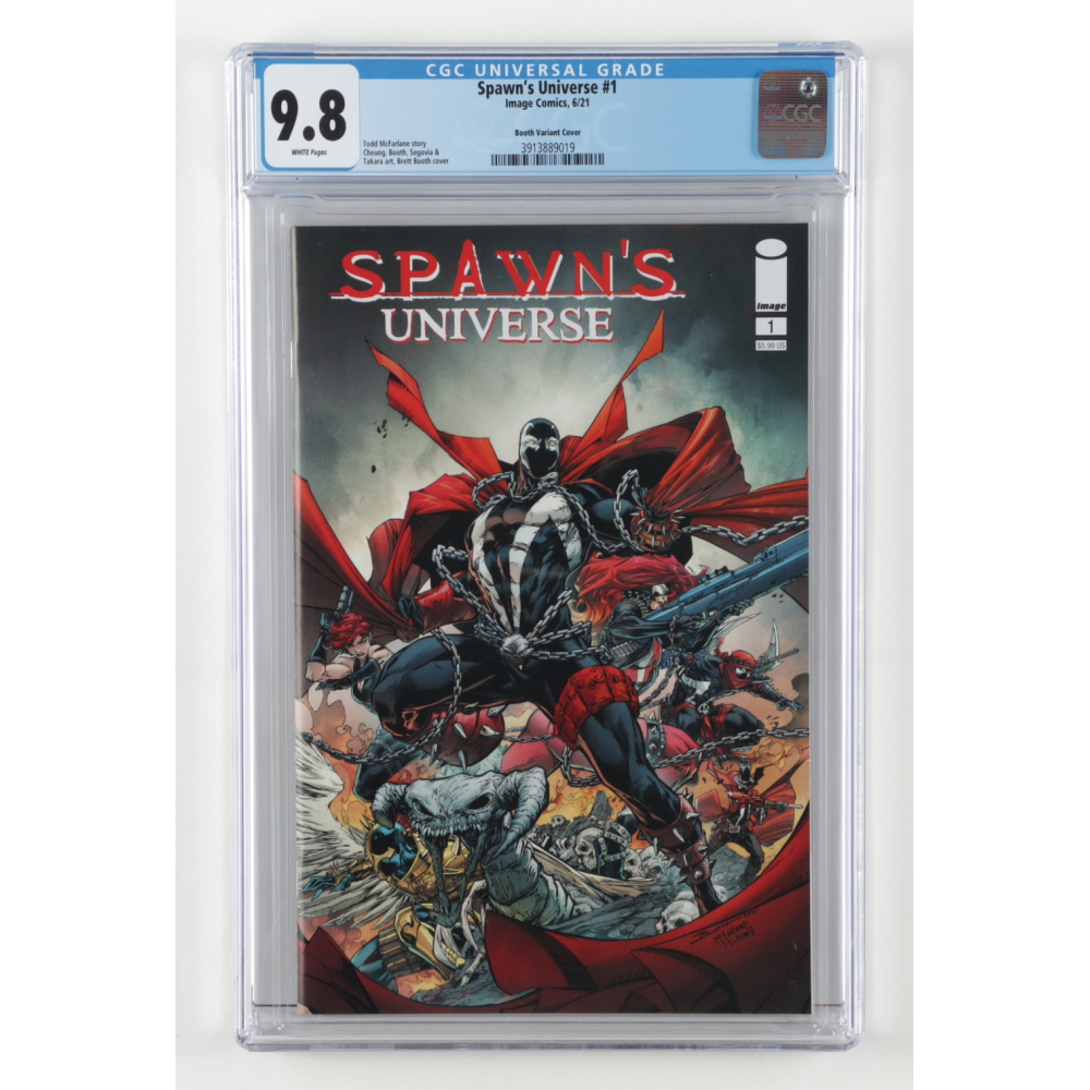2021 "Spawn's Universe" Issue #1 Brett Booth & Todd McFarlane Variant Image Comic Book (CGC 9.8 ...