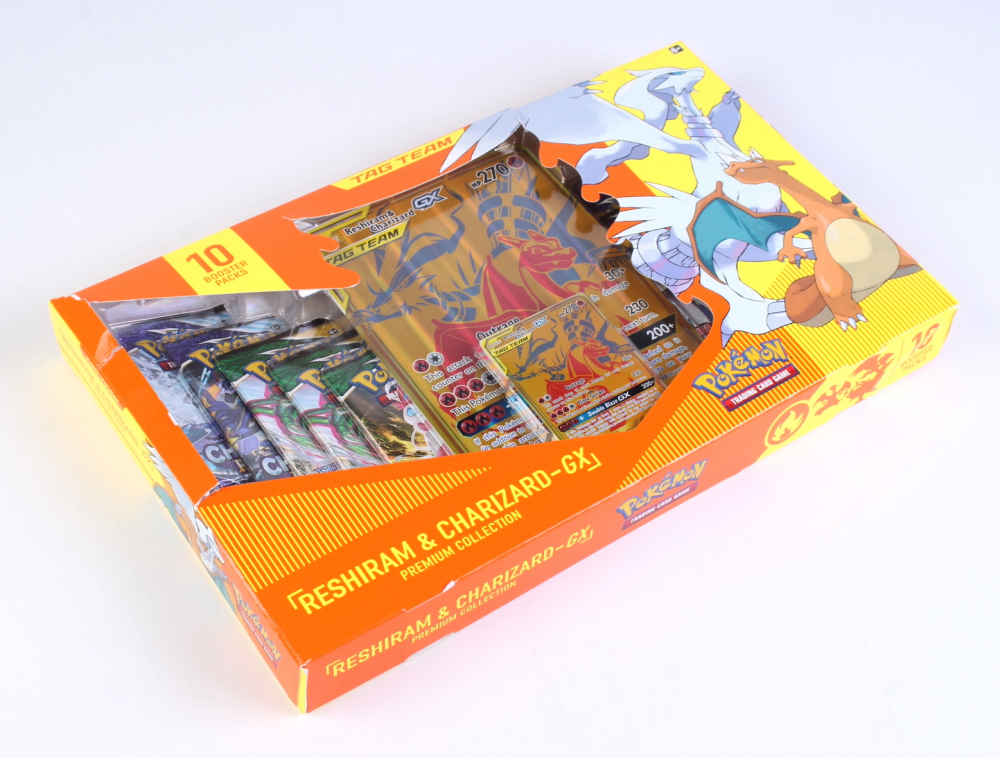 Pokémon TCG: Reshiram & Charizard GX Premium Collection with (10 ...