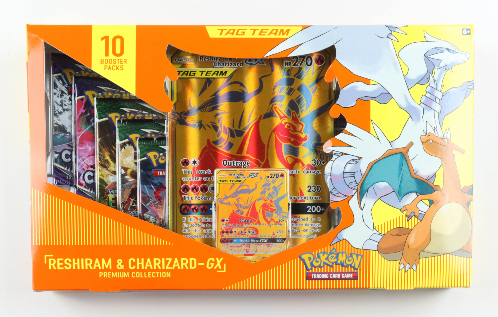 Pokémon TCG: Reshiram & Charizard GX Premium Collection with (10 ...