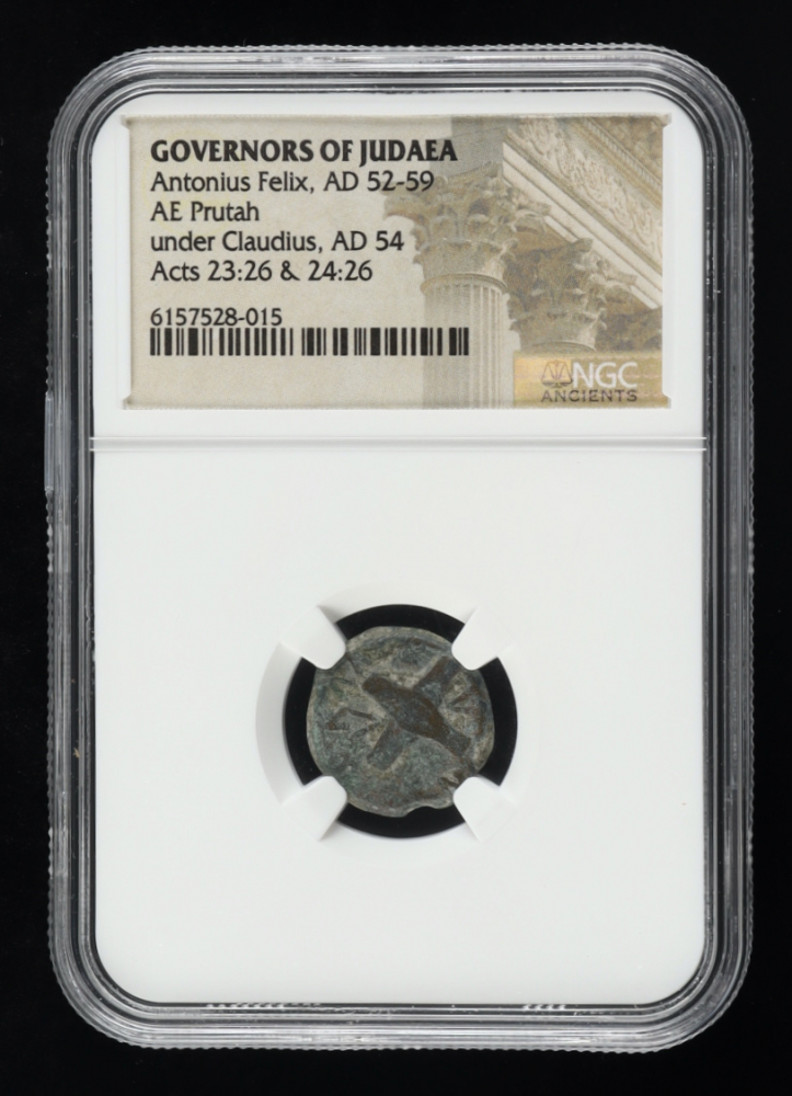 Antonius Felix (AD 52-59) Governors of Judaea Under Claudius AD 54 AE ...