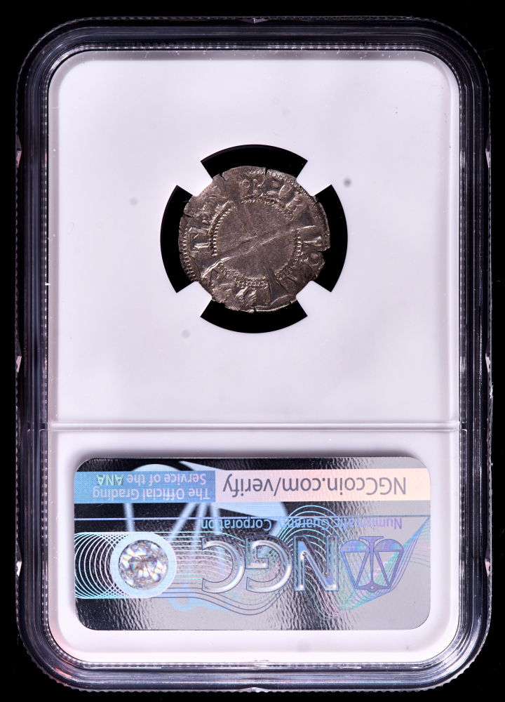 Bertrando (1334-50) Italy, Aquileia Denaro Medieval Silver Coin (NGC AU58) | Pristine Auction