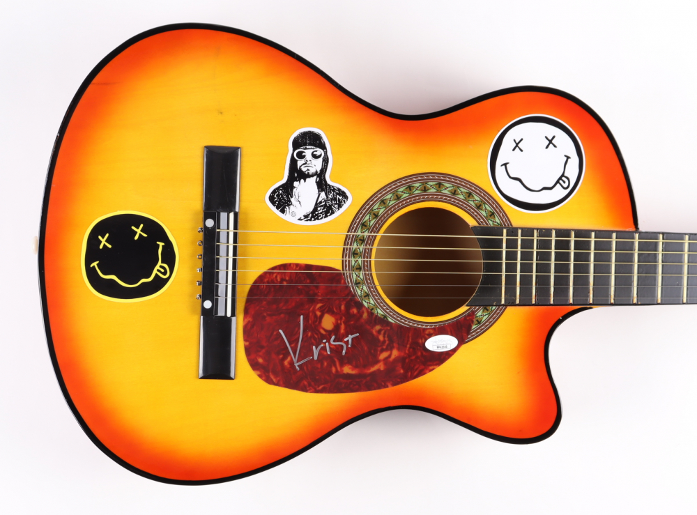 Krist Novoselic Signed 38" Acoustic Guitar (JSA) | Pristine Auction