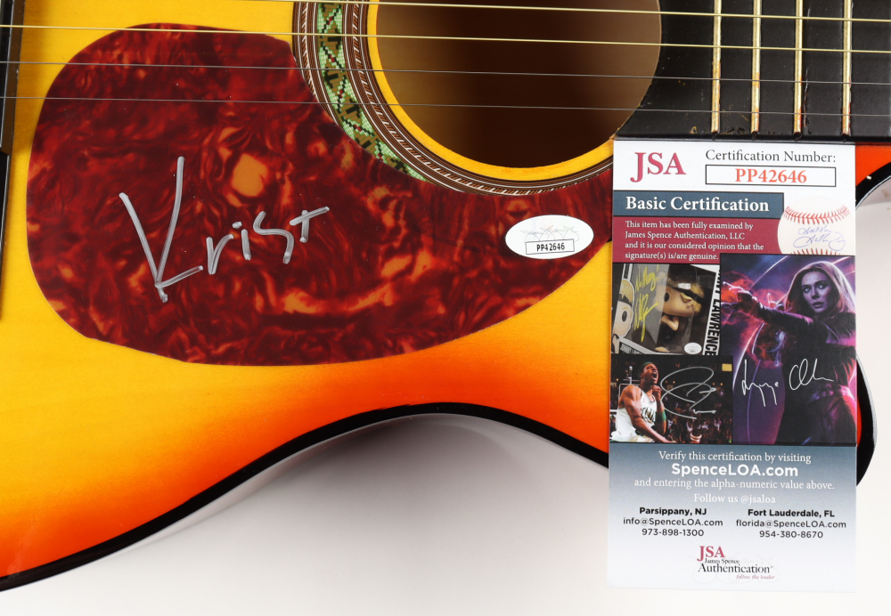 Krist Novoselic Signed 38" Acoustic Guitar (JSA) | Pristine Auction