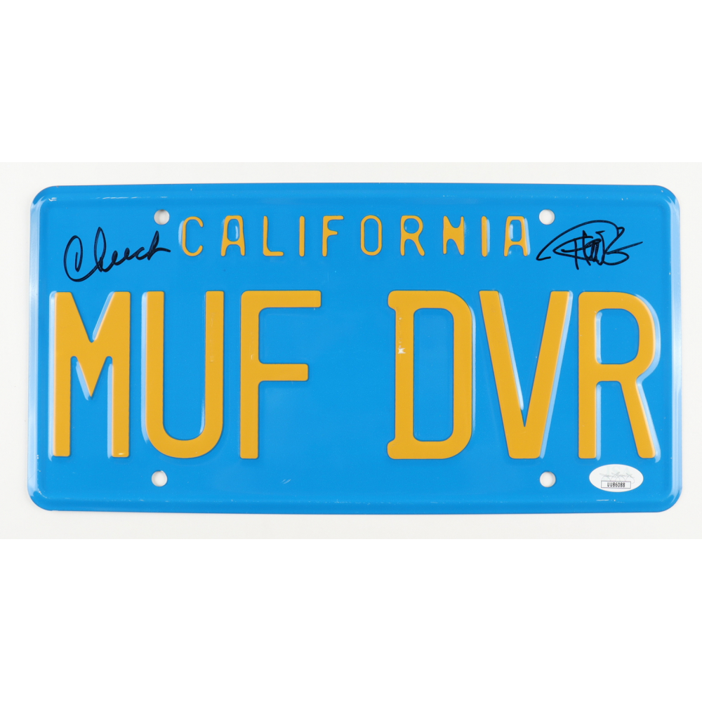 Cheech Marin & Tommy Chong Signed "Up in Smoke" 6x12 License Plate (JSA ...