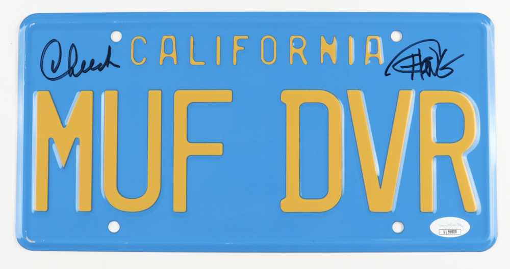 Cheech Marin & Tommy Chong Signed "Up in Smoke" 6x12 License Plate (JSA ...
