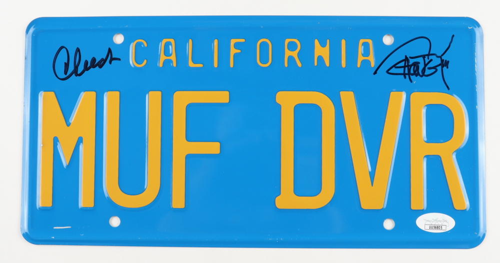 Cheech Marin & Tommy Chong Signed "Up in Smoke" 6x12 License Plate (JSA ...