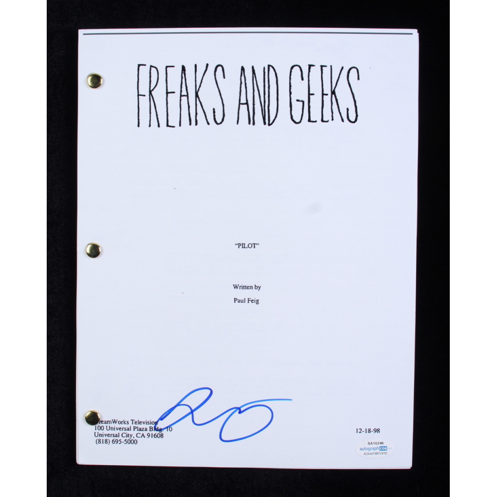 John Francis Daly Signed "Freaks And Geeks - Pilot" Script ...