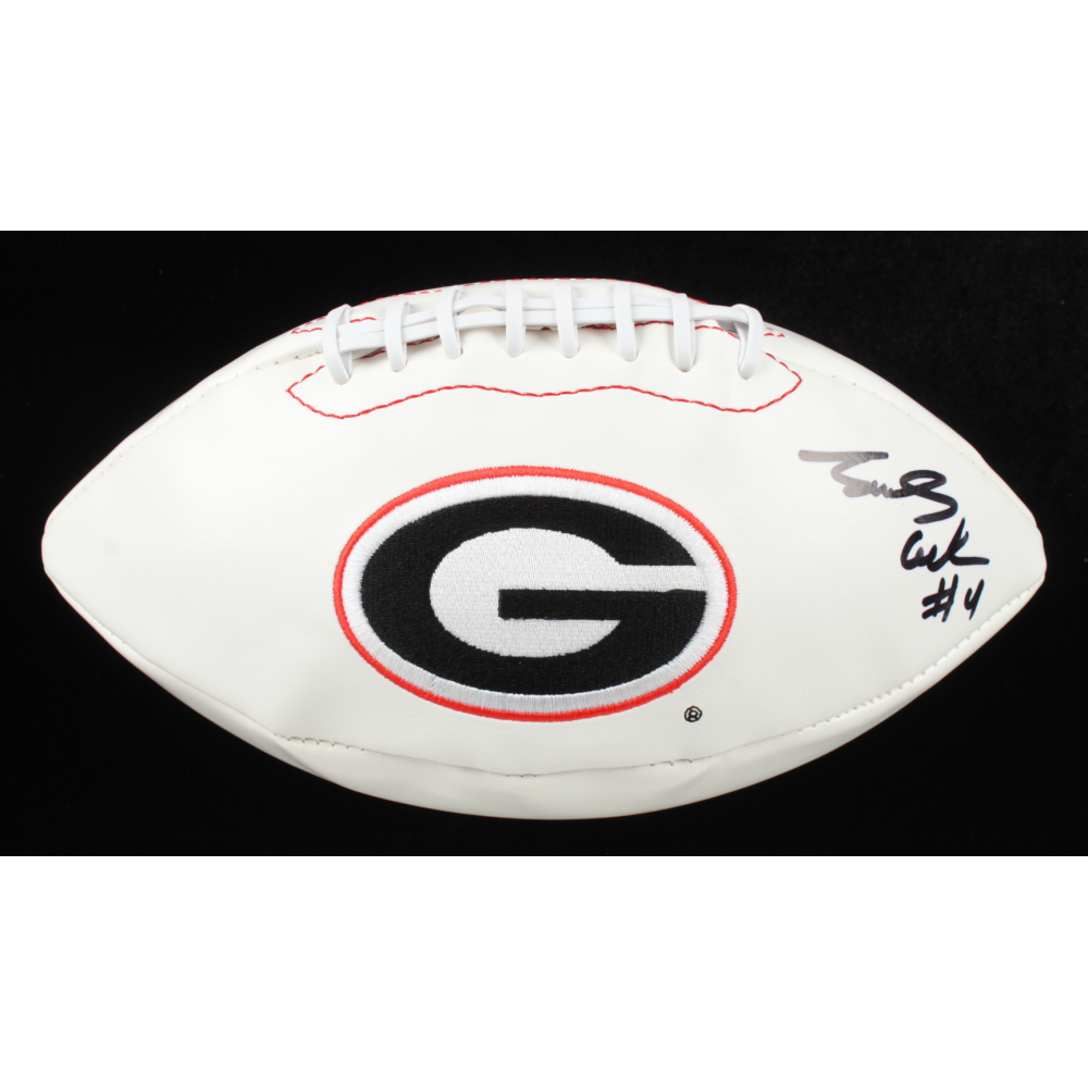 James Cook Signed Georgia Bulldogs Logo Football (JSA & Cook ...