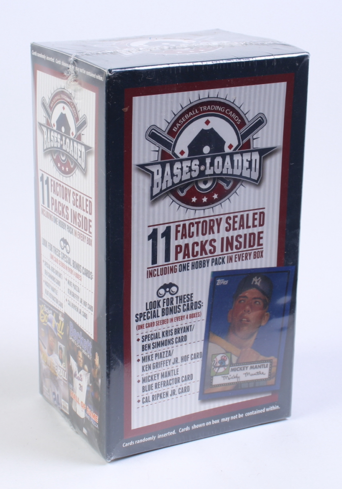 2016 Bases Loaded Baseball Trading Card Box with (11) Packs | Pristine ...
