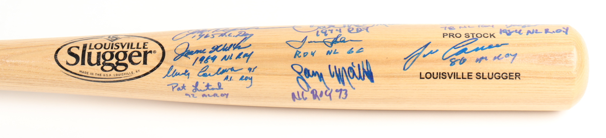 Rookie of the Year Winners Louisville Slugger Baseball Bat Signed by ...