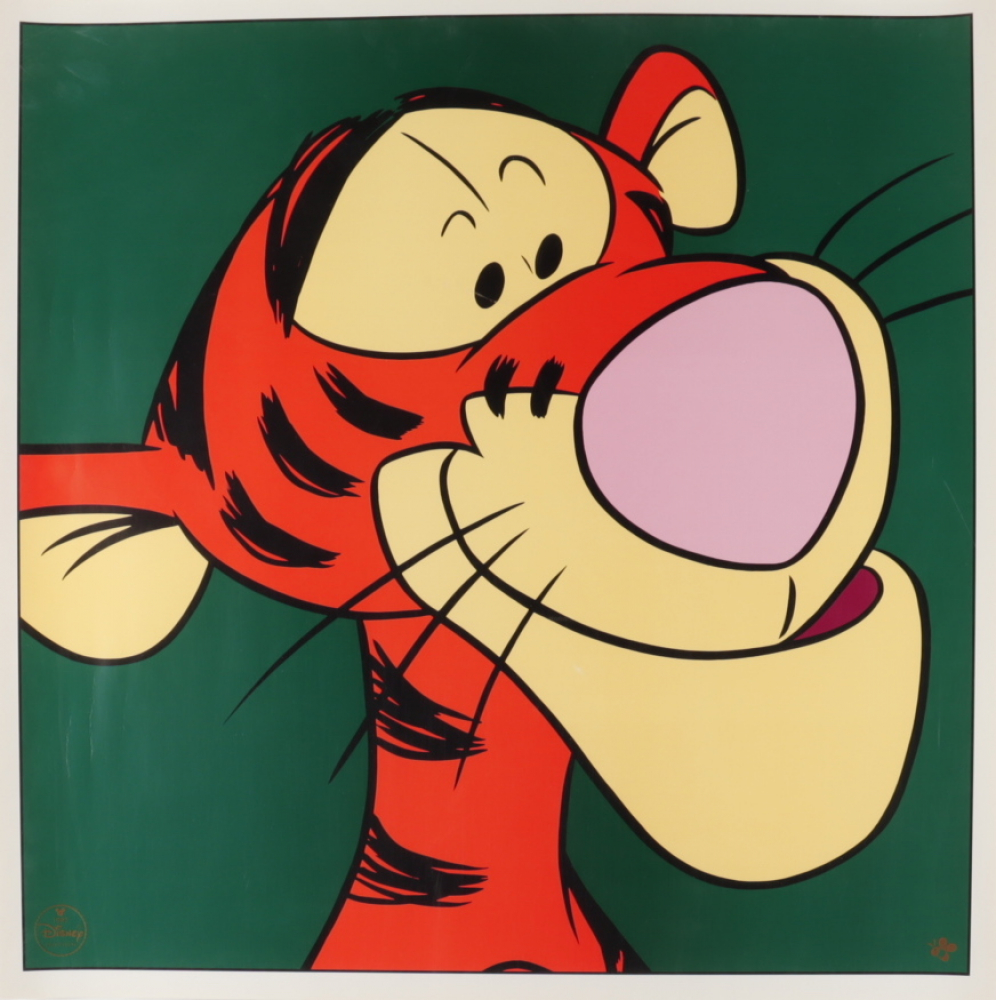 1997 "Tigger" 23x23 Lithograph with Disney Seal | Pristine Auction