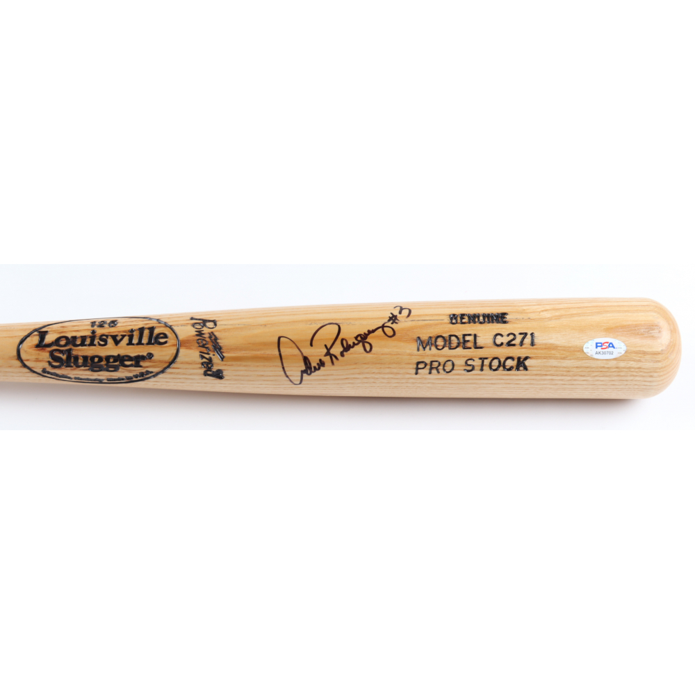 Alex Rodriguez Signed Louisville Slugger Baseball Bat (PSA) | Pristine ...