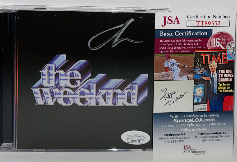 The Weeknd Signed CD Disc Cover (JSA) | Pristine Auction