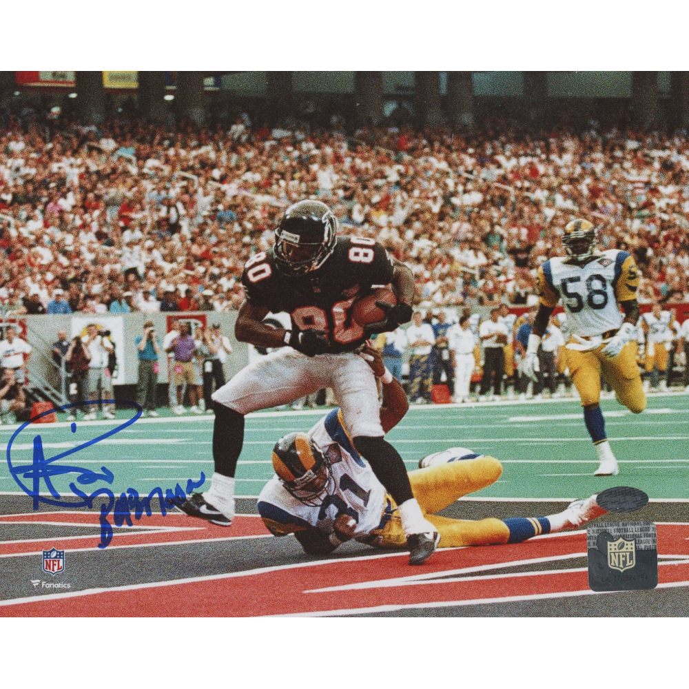 Andre Rison Signed Falcons 8x10 Photo Inscribed "Bad Moon" (Schwartz ...