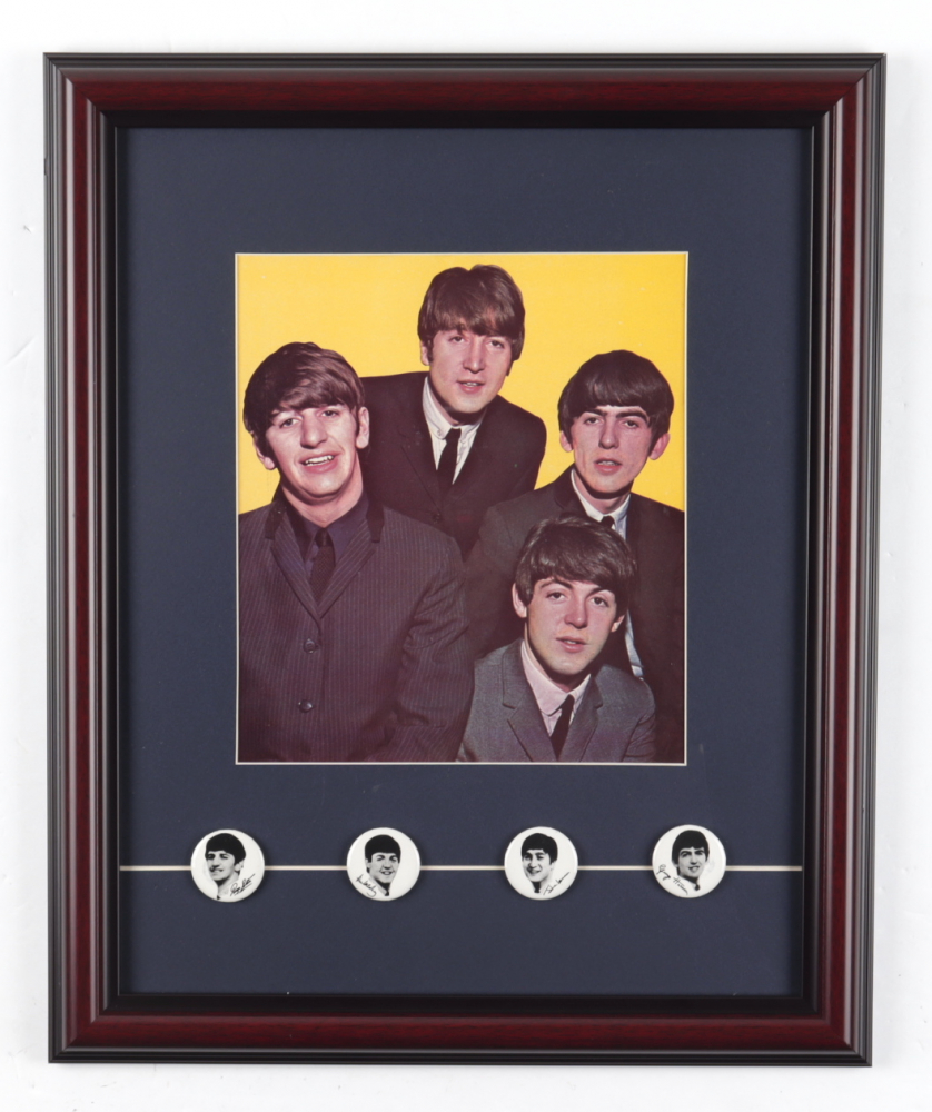 Beatles 14x17 Framed 1964 Vintage Photograph with Complete Set of (4 ...