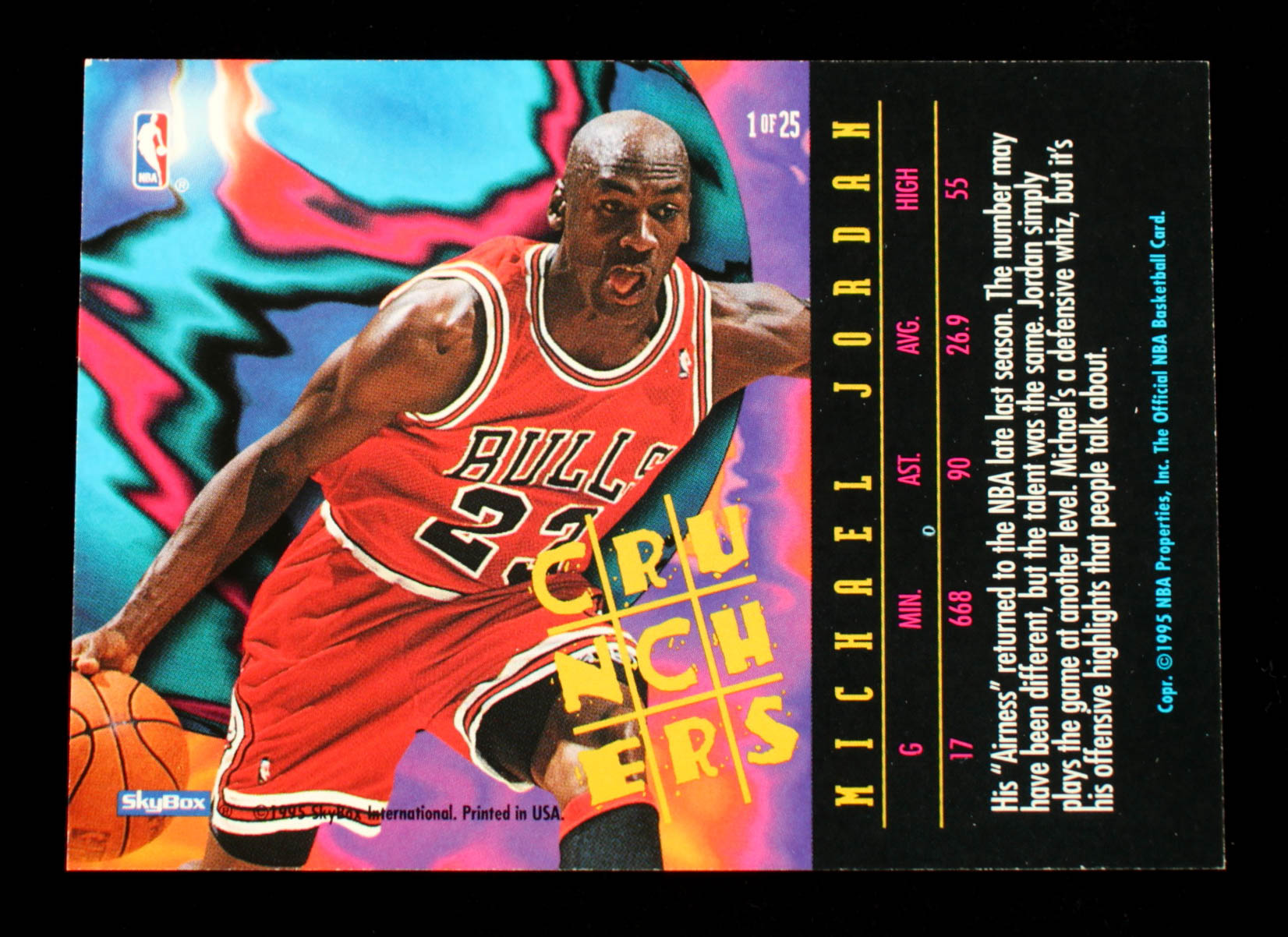 Michael Jordan 1995-96 Hoops Number Crunchers #1 | Pristine Auction