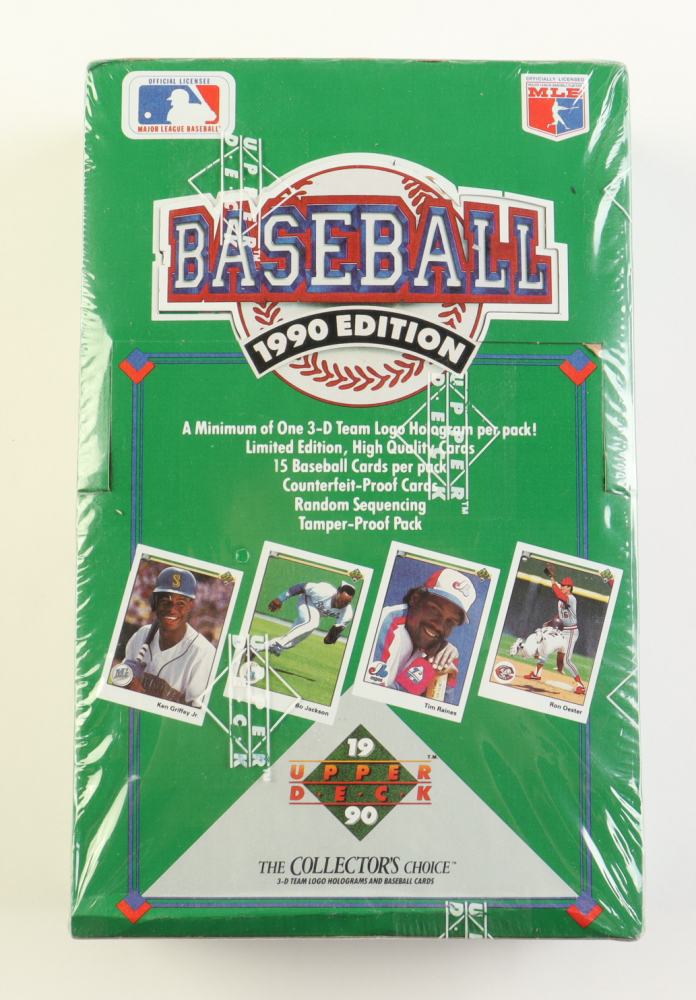 1990 Edition Upper Deck Baseball Box of (36) Packs | Pristine Auction