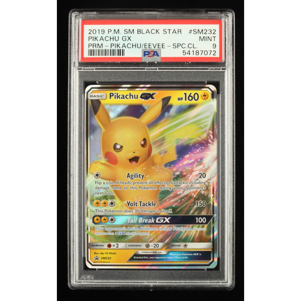 Pikachu GX 2019 Pokemon Sun & Moon #SM232 (PSA 9) | Pristine Auction