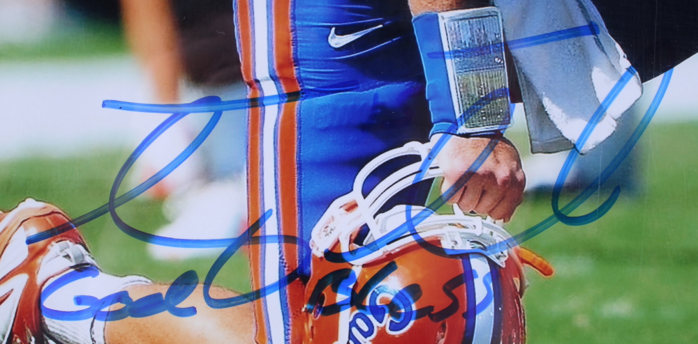 Tim Tebow Signed Florida Gators 11x14 Photo Inscribed "God Bless ...