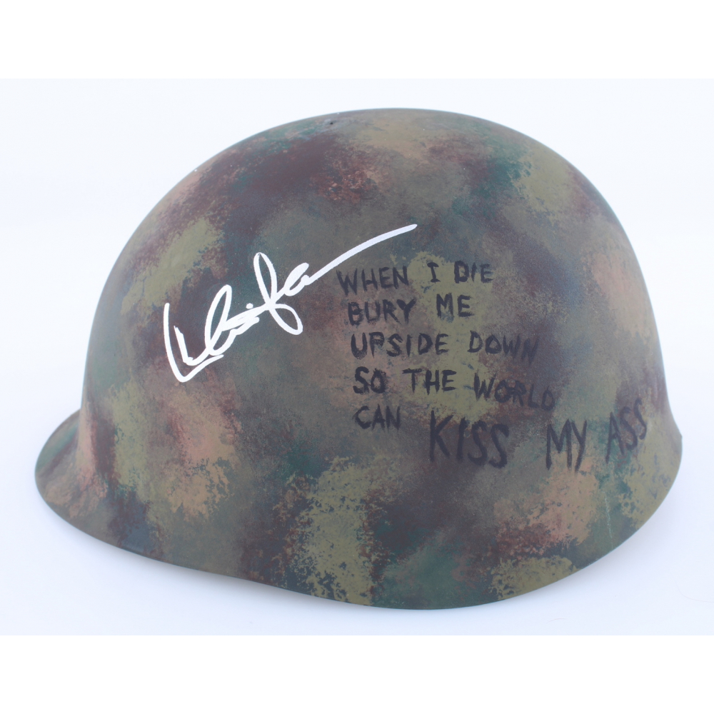 Charlie Sheen Signed "Platoon" Army Helmet (Beckett) | Pristine Auction