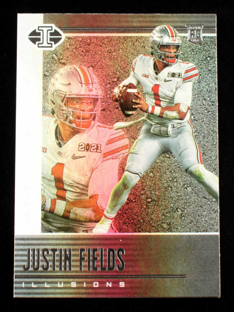 Justin Fields 2021 Panini Chronicles Draft Picks Illusions #102 ...