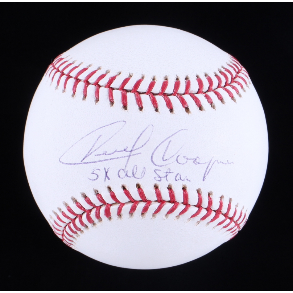 Cecil Cooper Signed OML Baseball Inscribed "5x All Star" (PSA & TriStar ...